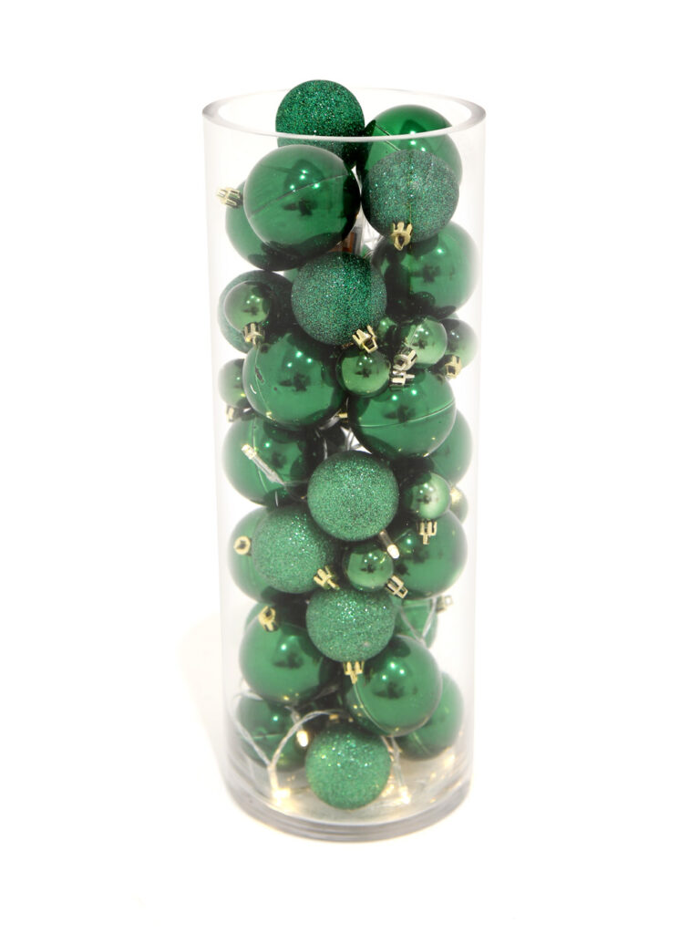 Bauble Table Centre - Green | EPH Creative - Event Prop Hire