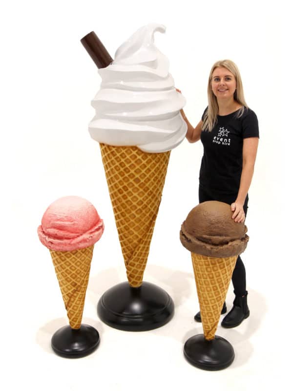 Small Ice Cream Prop - Chocolate | Event Prop Hire