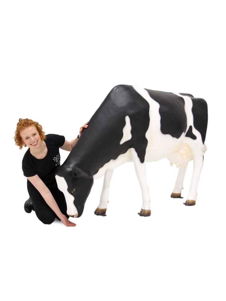 Life-size Cow Prop - Head Down | EPH Creative - Event Prop Hire