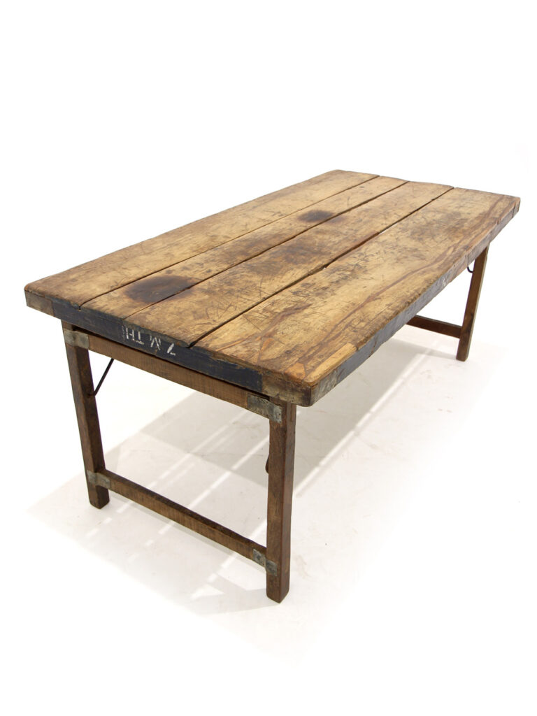 Chunky Rustic Folding Table #1 | EPH Creative - Event Prop Hire