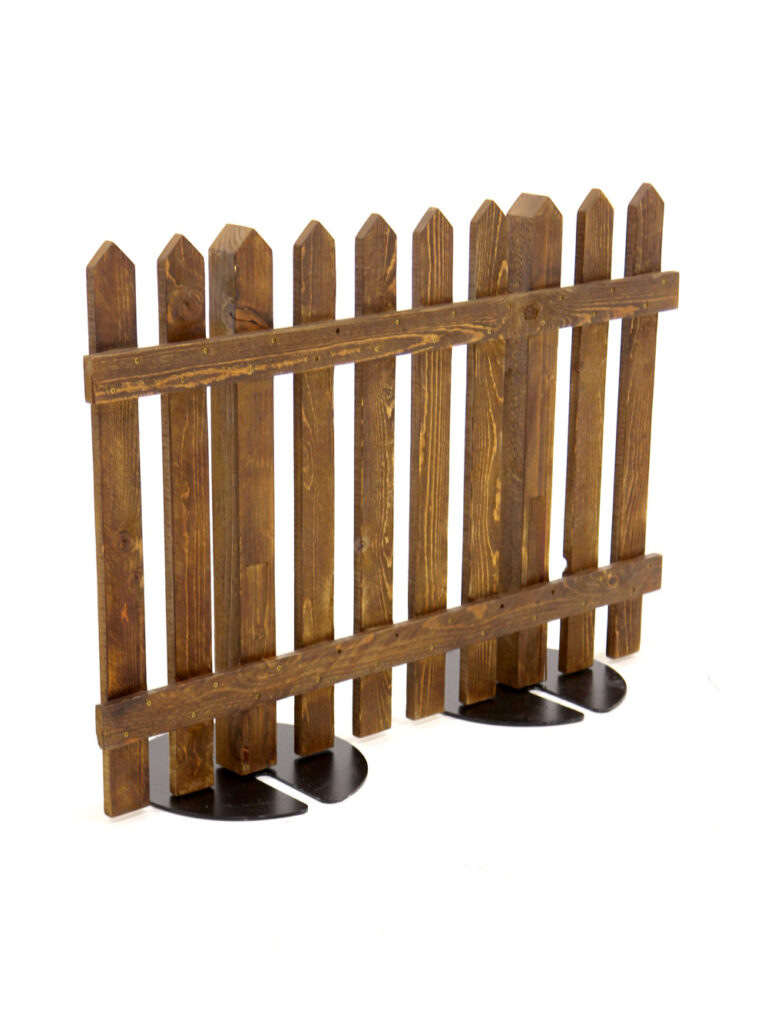 Brown Picket Fencing Section | EPH Creative - Event Prop Hire