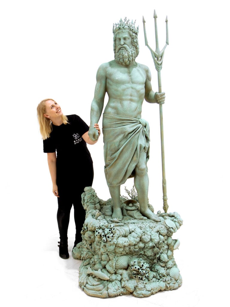 Neptune Statue on Plinth | EPH Creative - Event Prop Hire