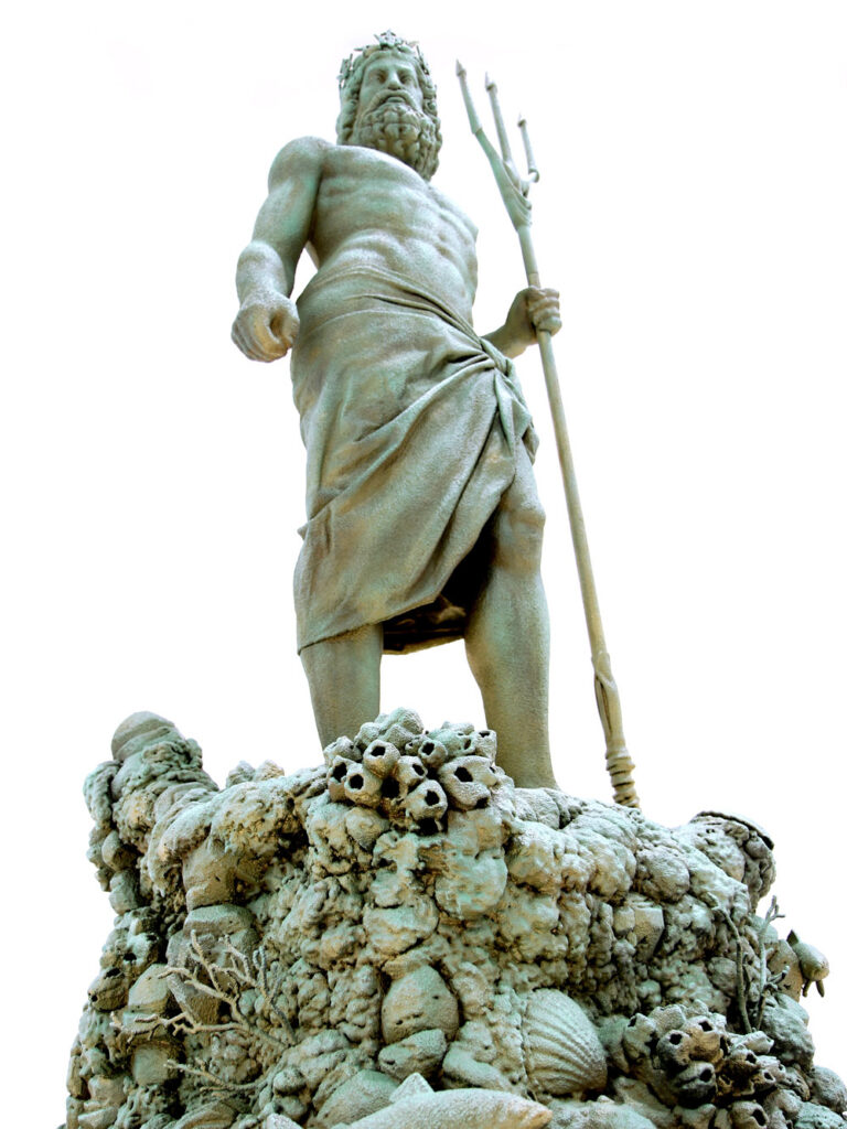 Neptune Statue on Plinth | EPH Creative - Event Prop Hire