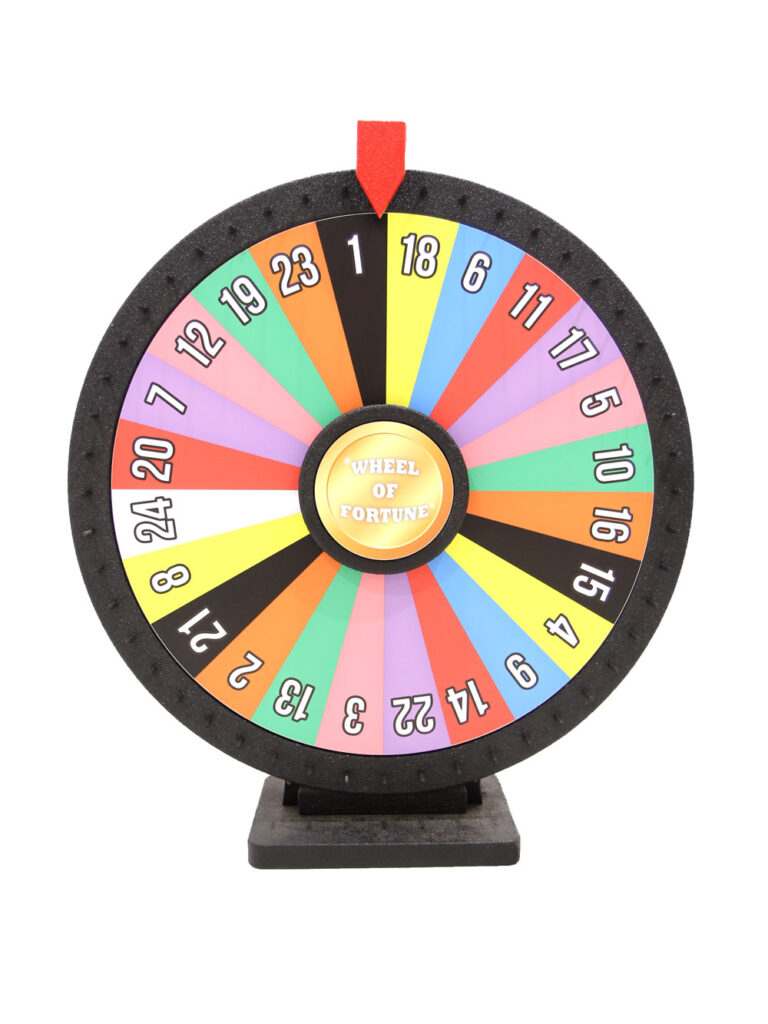 Table Top Wheel of Fortune (Black) | EPH Creative - Event Prop Hire