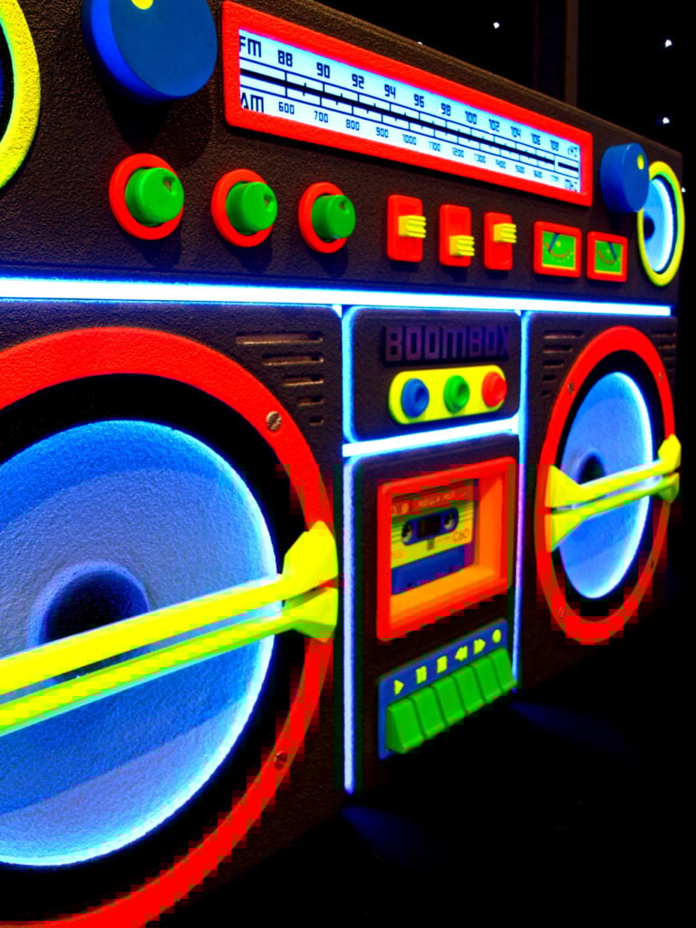 Giant Boombox Prop With Lights - Fluorescent | EPH Creative - Event ...
