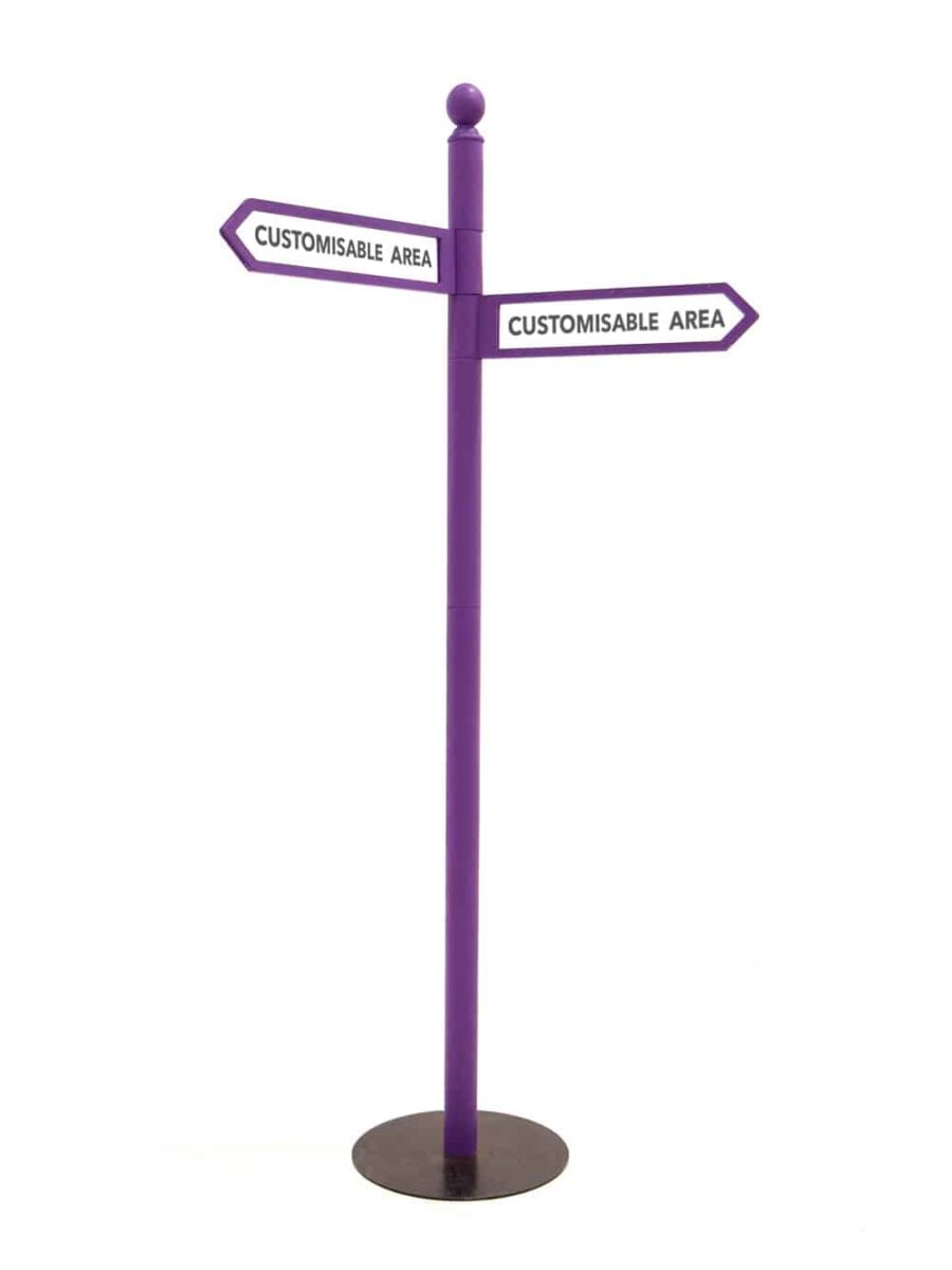 Purple Multi Directional Sign Post - x2 Rotating Signs | EPH Creative ...