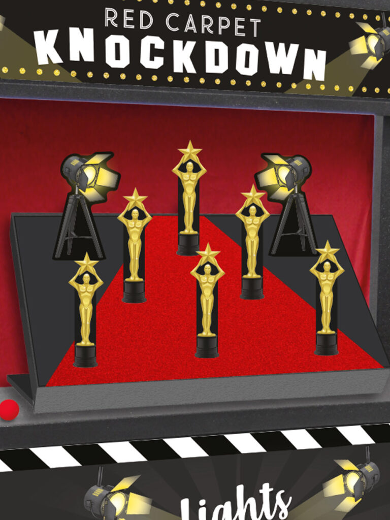 Red Carpet Knockdown Game | EPH Creative - Event Prop Hire