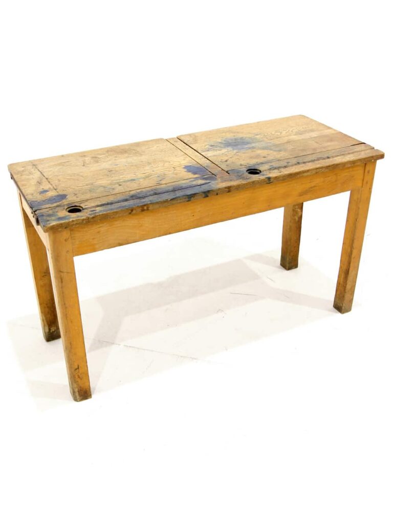 Double School Desk | EPH Creative - Event Prop Hire
