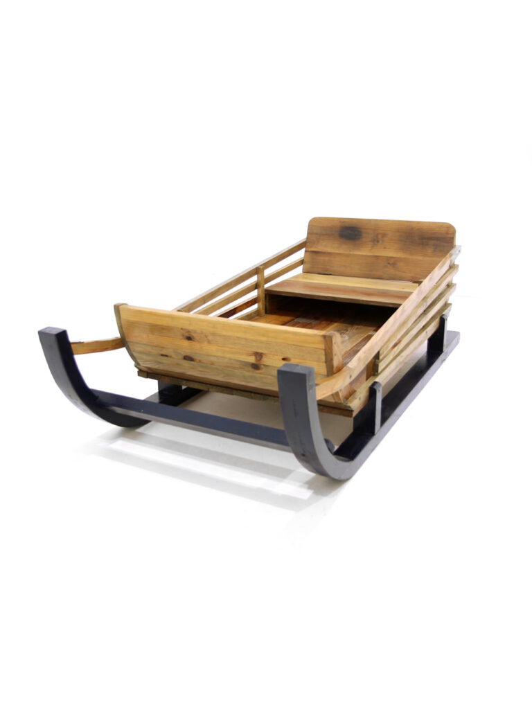 Rustic Wooden Sleigh | EPH Creative - Event Prop Hire