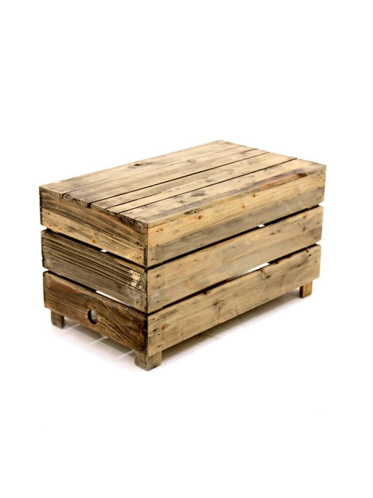 Natural Wooden Crate | EPH Creative - Event Prop Hire