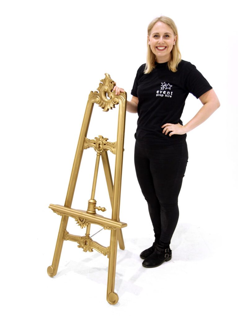 Decorative Gold Easel - (Style May Vary) | EPH Creative - Event Prop Hire