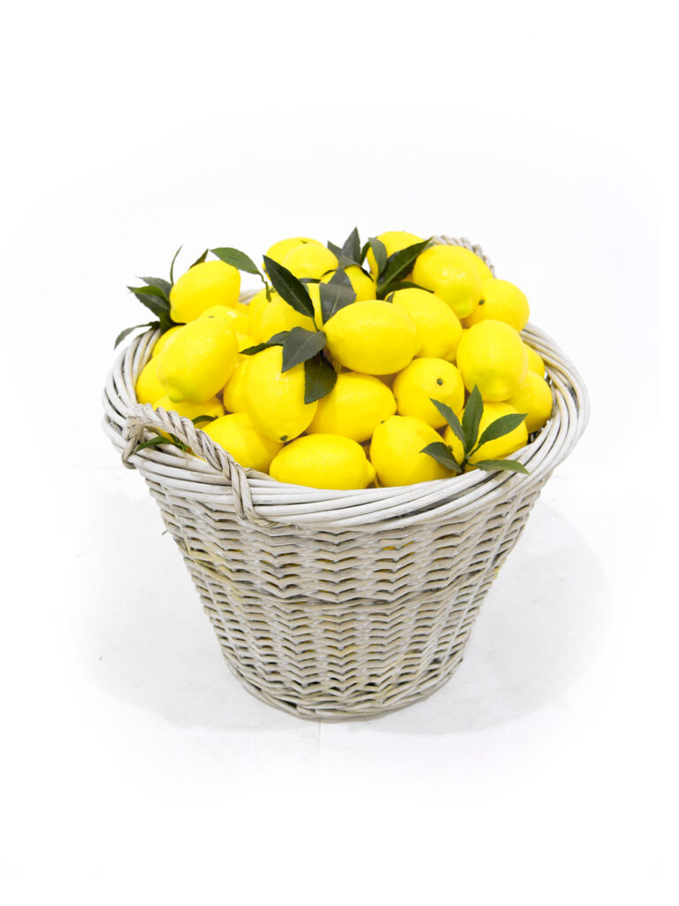 Basket of Lemons - Large | EPH Creative - Event Prop Hire