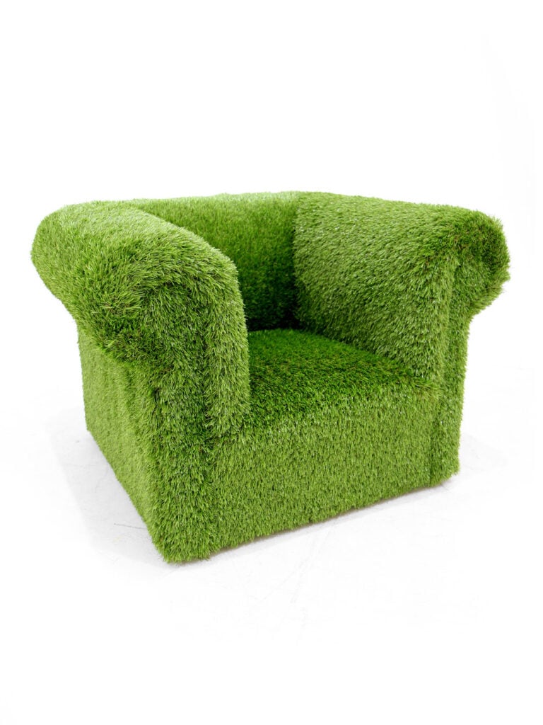 Grass Covered Armchair | EPH Creative - Event Prop Hire