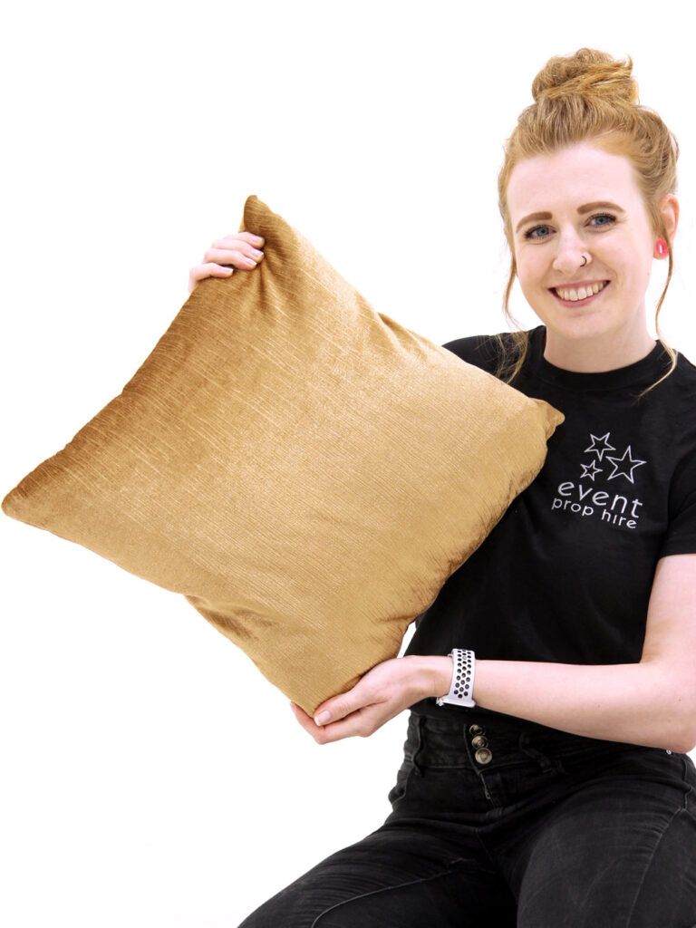 Gold Cushion | EPH Creative - Event Prop Hire