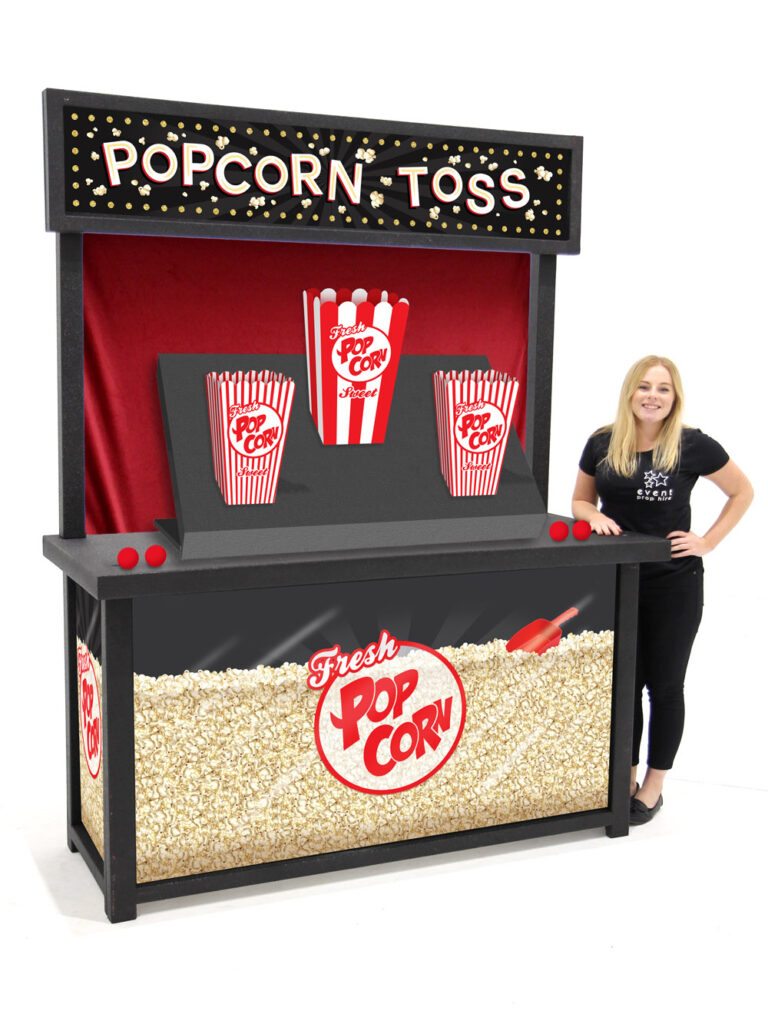 Popcorn Toss Game | EPH Creative - Event Prop Hire