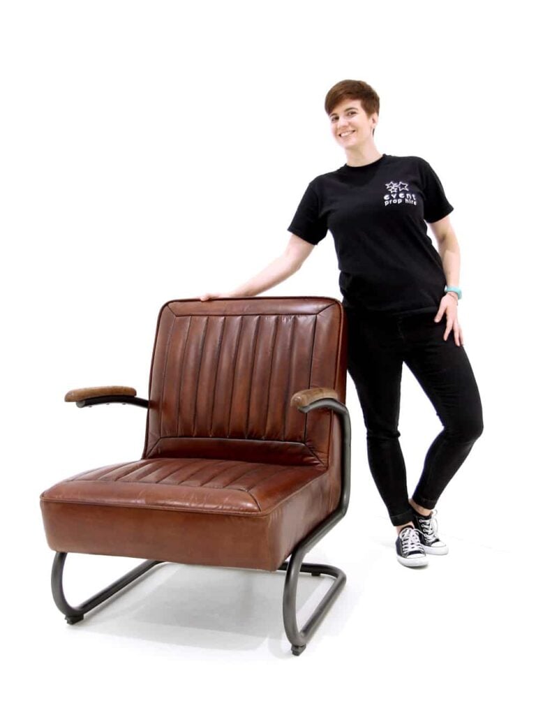 Vintage Style Pullman Leather Chair | EPH Creative - Event Prop Hire