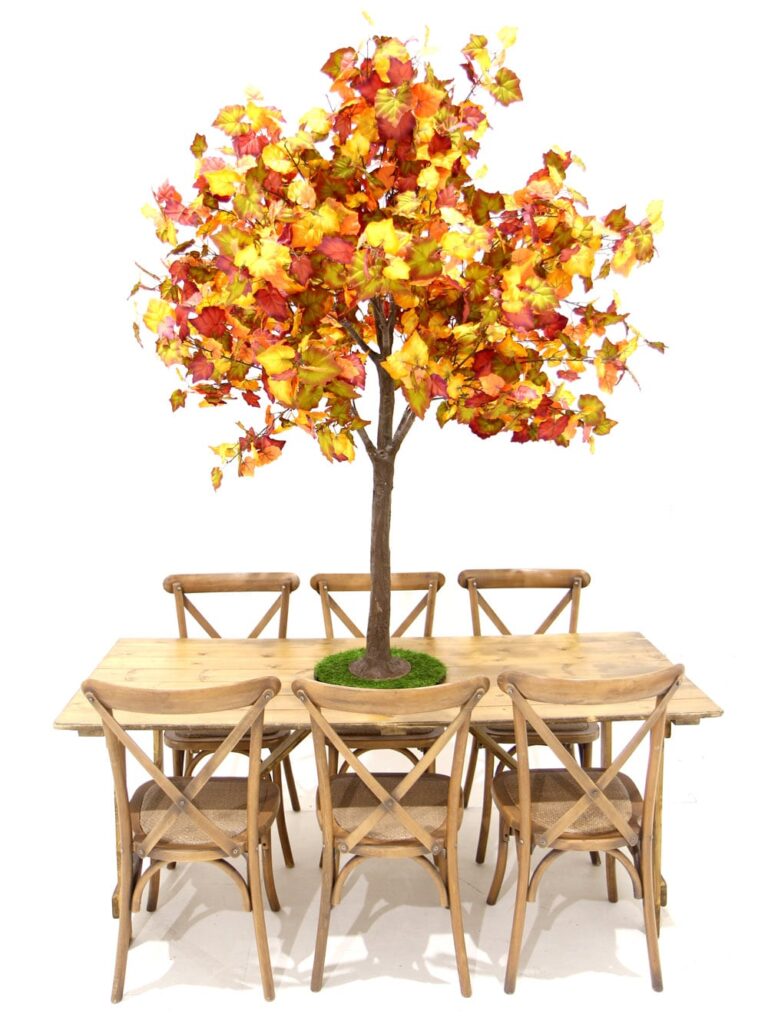 Table Top Tree (1.8m) - Autumn Foliage | EPH Creative - Event Prop Hire