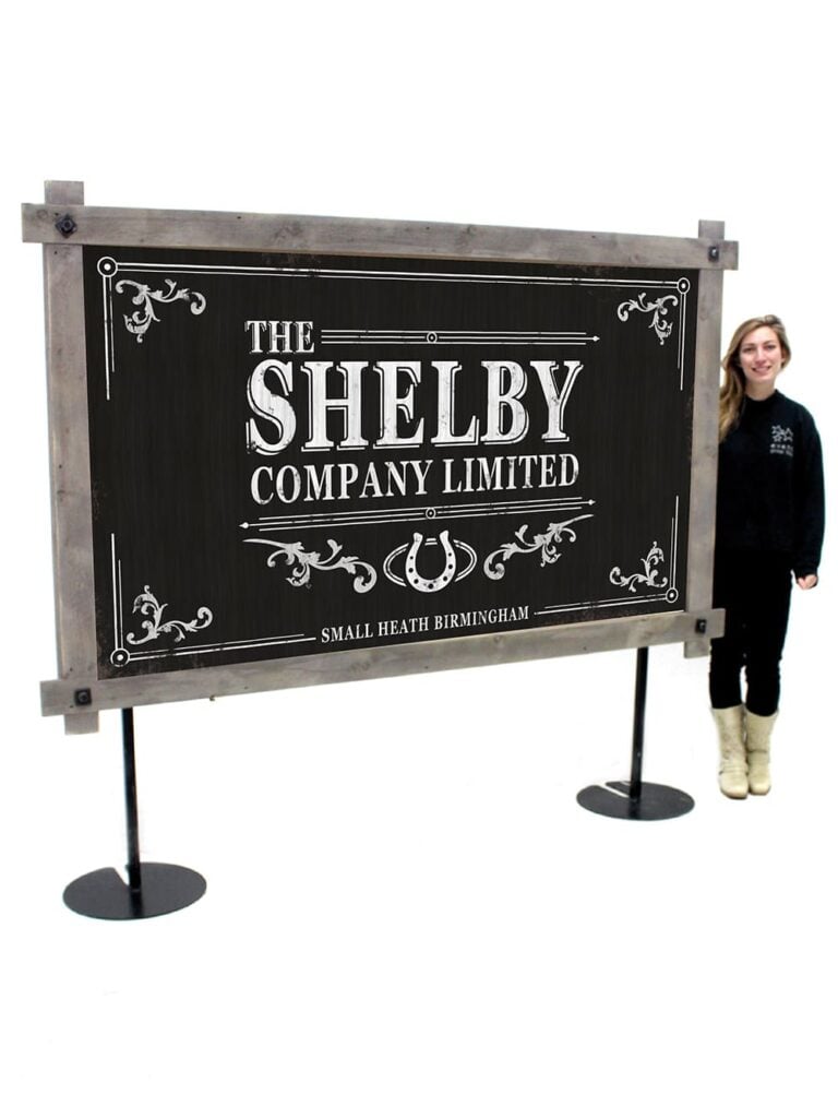 Peaky Blinders Billboard/Sign (Large) | EPH Creative - Event Prop Hire