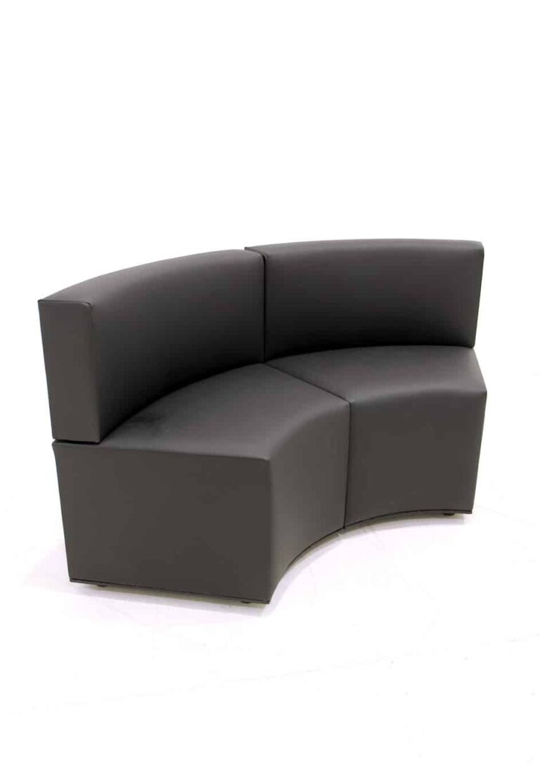 Modular Seating Unit - Curved - Low Back - Black (Single Unit) | EPH ...