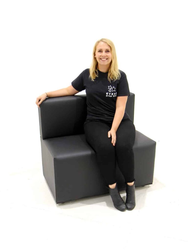 Modular Seating Unit - Straight - Low Back - Black (Single Unit) | EPH ...