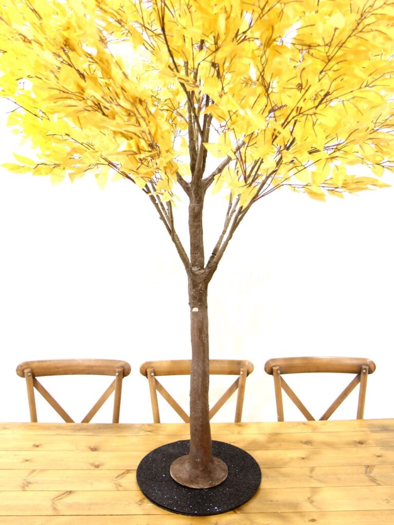 Table Top Tree (1.8m) - Gold Leaf | EPH Creative - Event Prop Hire
