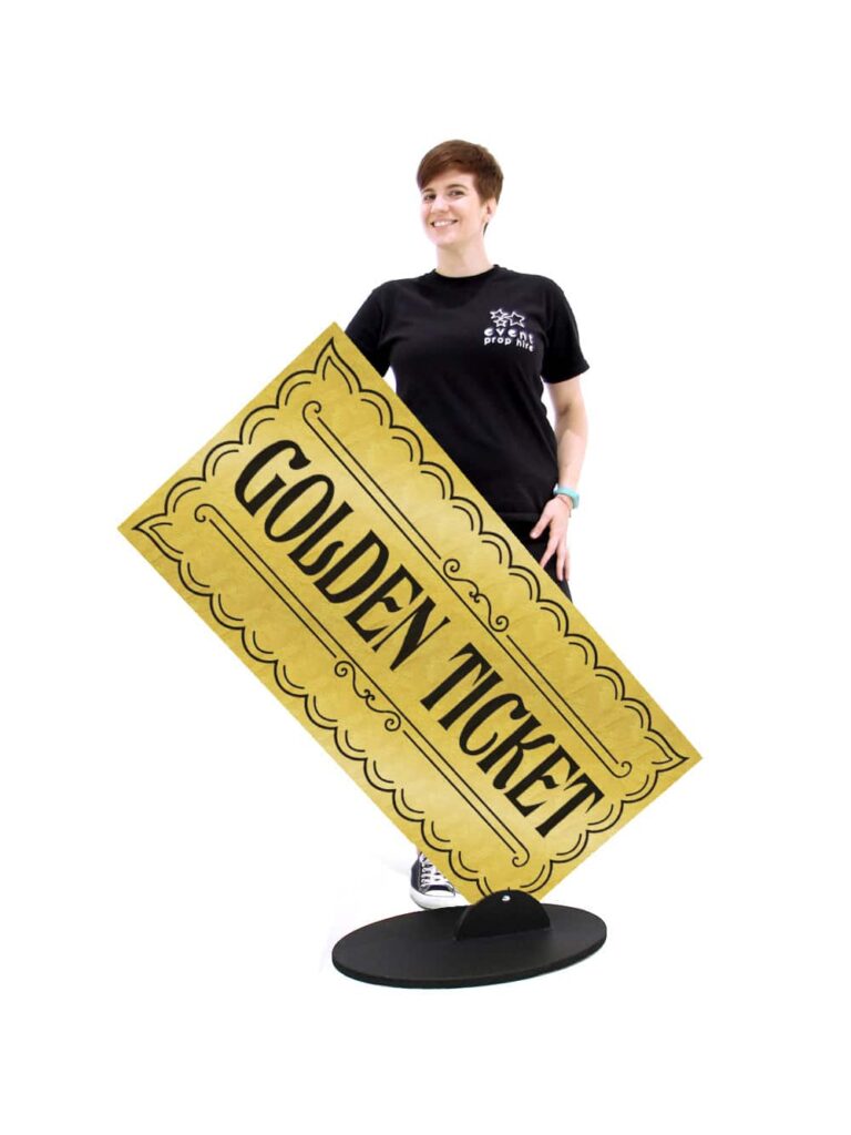 Giant Golden Ticket | EPH Creative - Event Prop Hire