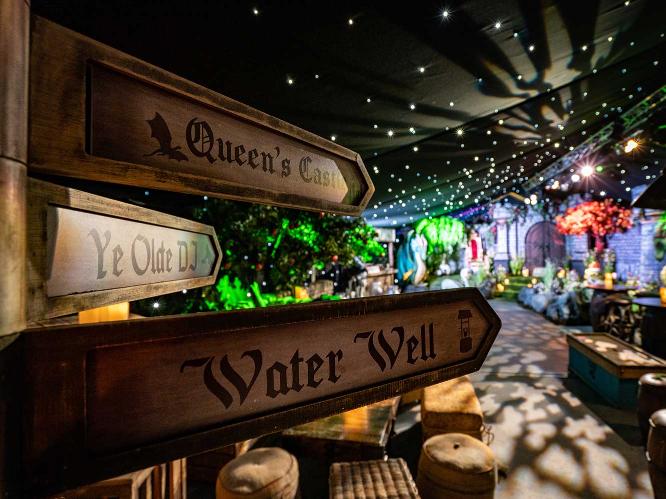 Rustic Multi-Directional Sign Post - x6 Rotating Signs | EPH Creative ...