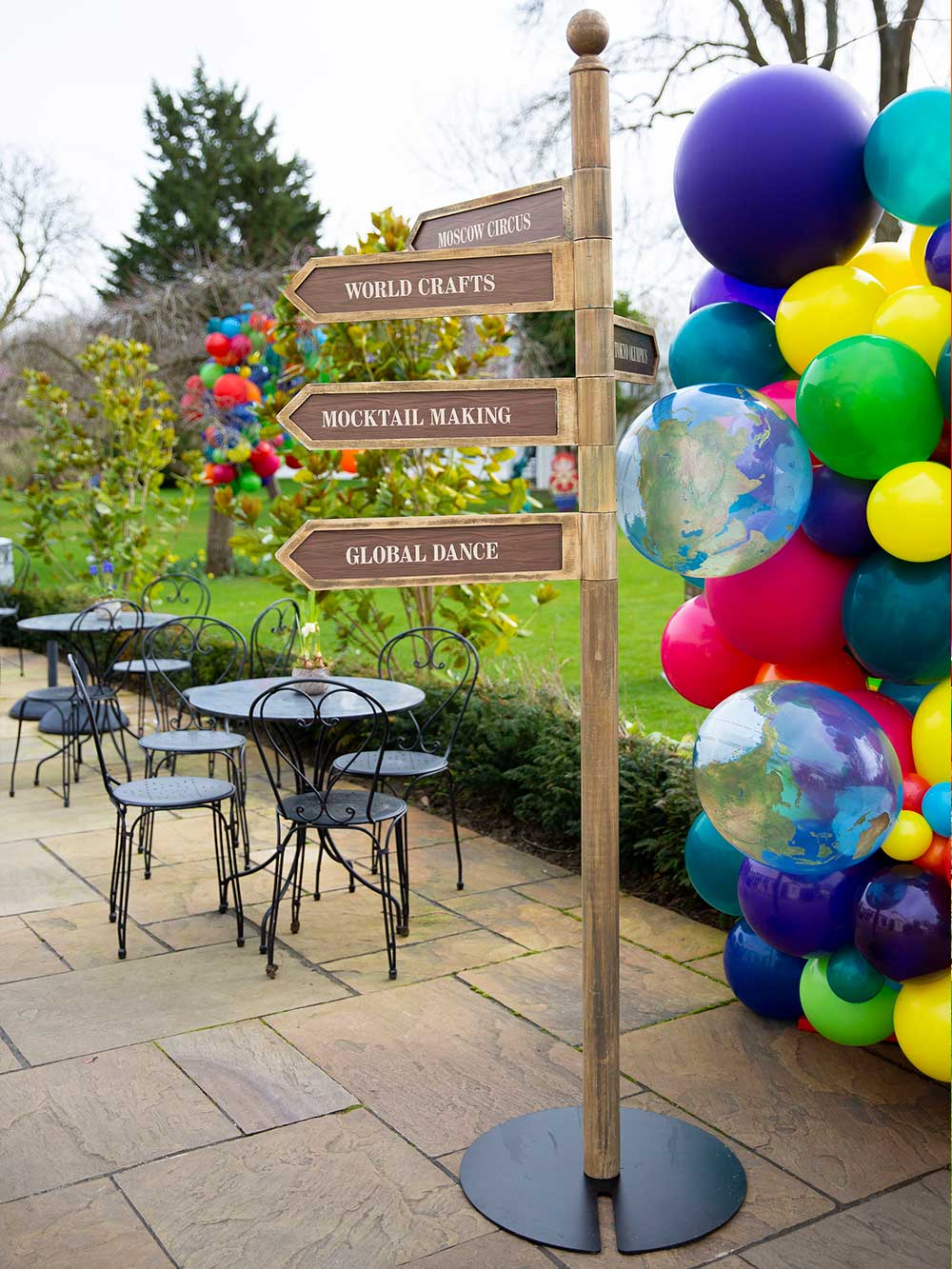 Rustic Multi-Directional Sign Post - x6 Rotating Signs | EPH Creative ...