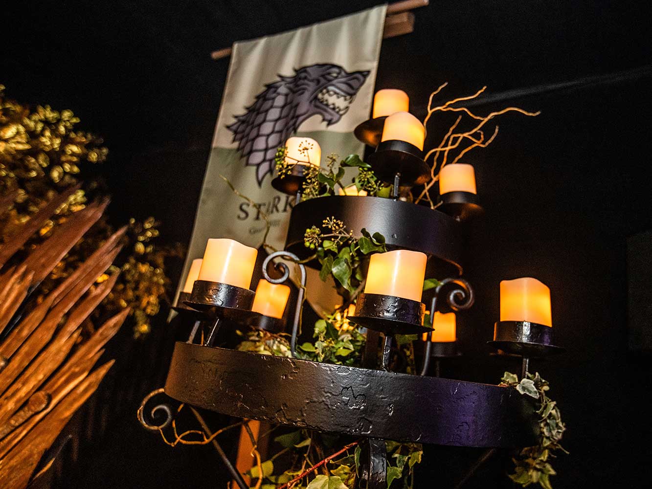 Wrought Iron Candelabra Prop | EPH Creative - Event Prop Hire