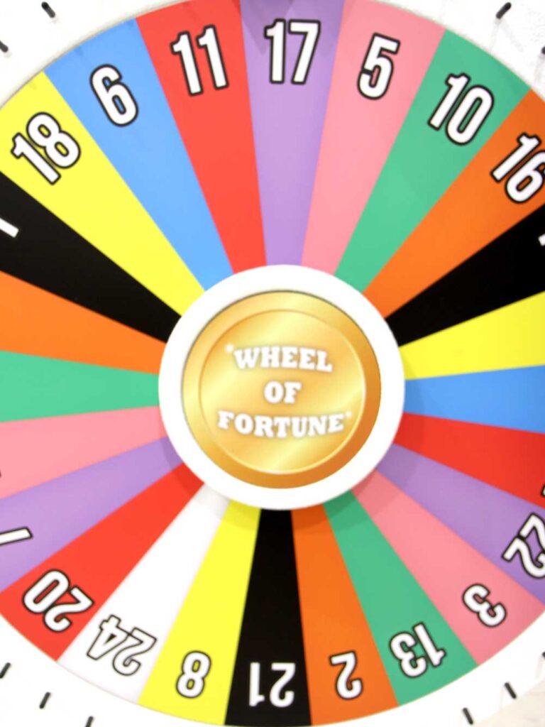 Table Top Wheel of Fortune (White) | EPH Creative - Event Prop Hire