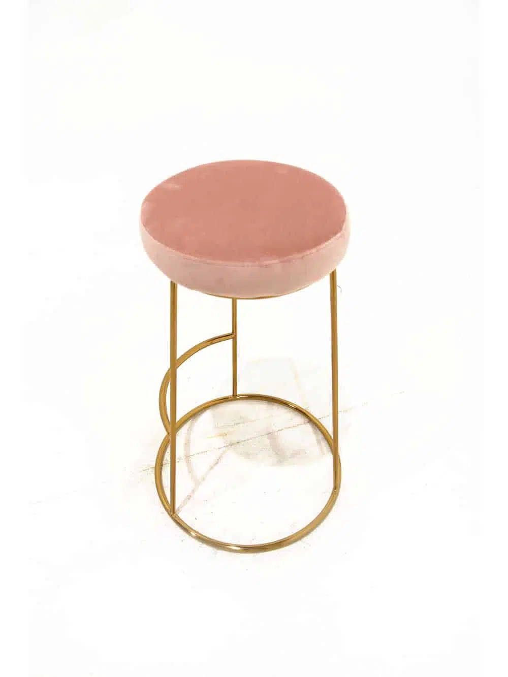 Pale Pink Velvet Bar Stool | EPH Creative - Event Prop Hire