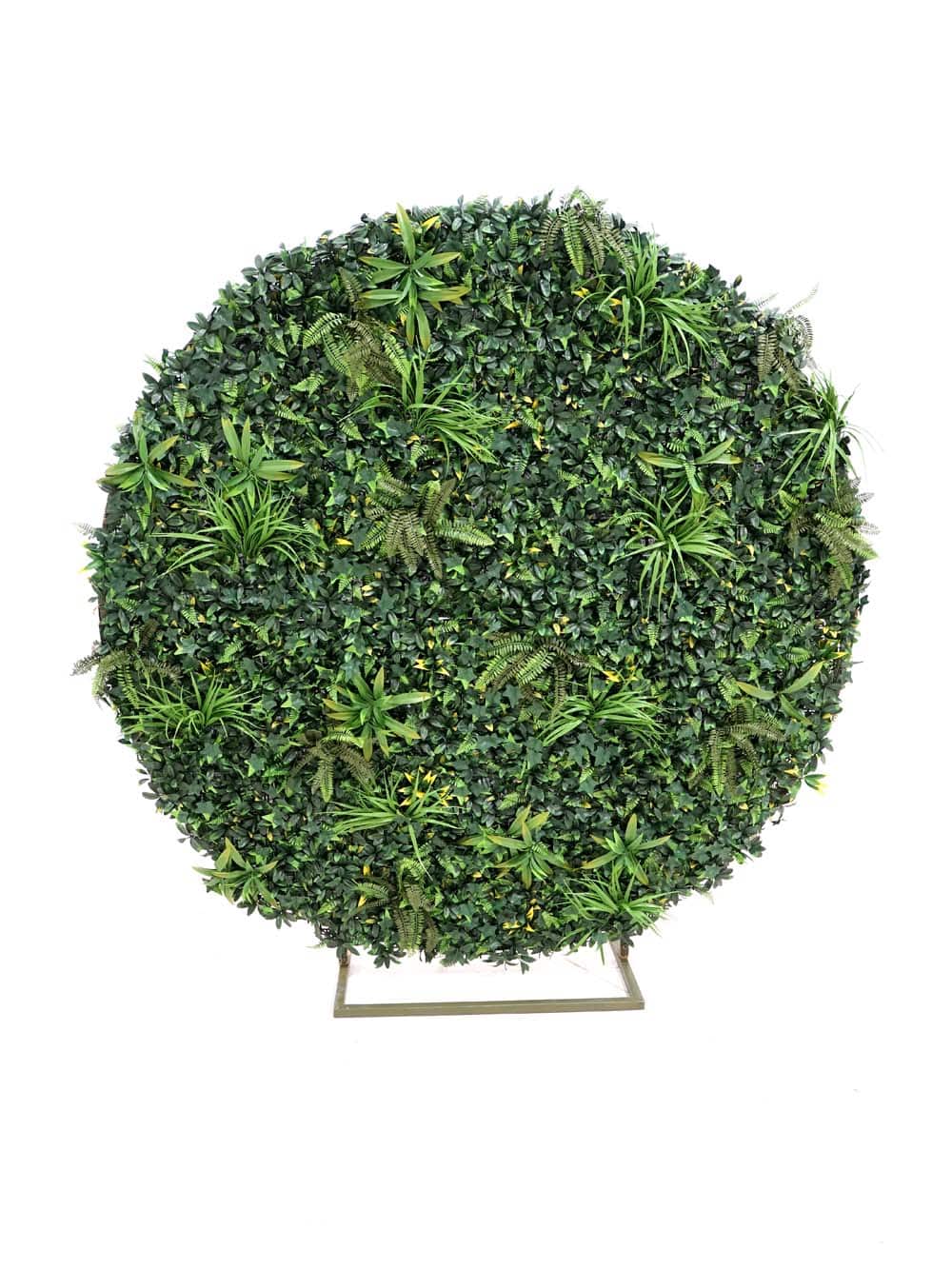 Faux Circular Living Wall Backdrop | Event Prop Hire