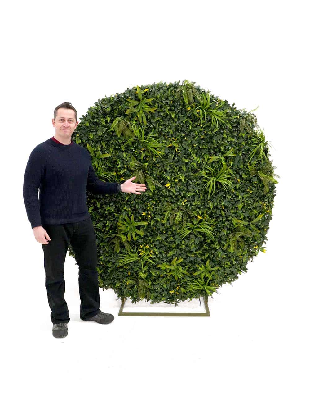 Faux Circular Living Wall Backdrop | Event Prop Hire
