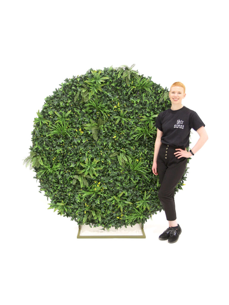 Faux Circular Living Wall Backdrop | EPH Creative - Event Prop Hire