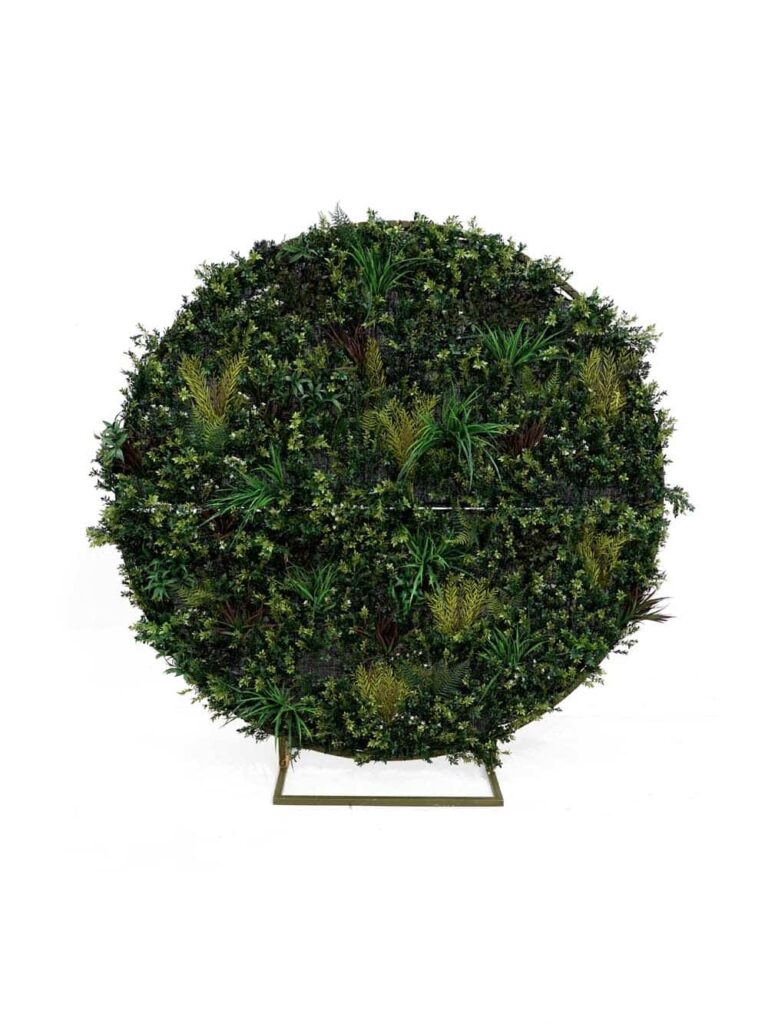 Faux Circular Living Wall Backdrop | EPH Creative - Event Prop Hire