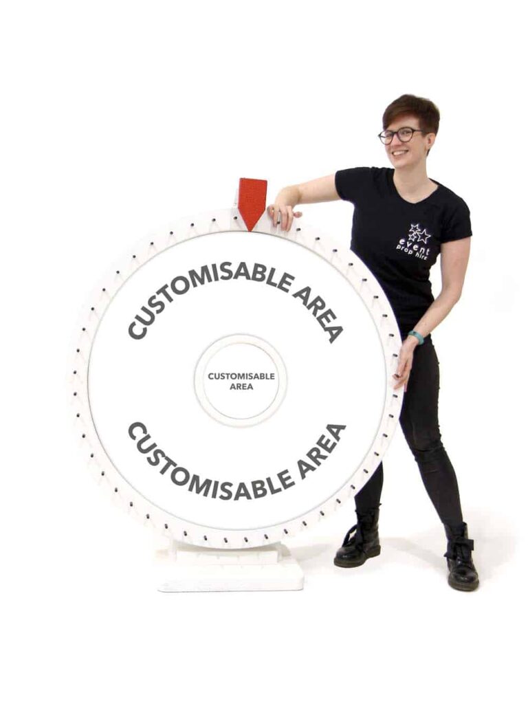 Customised Small Wheel of Fortune Party Game (White Frame) | EPH ...