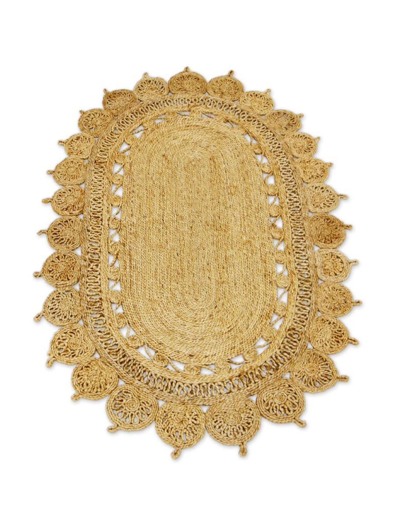 Decorative Jute Rug 180cm x 120cm | EPH Creative - Event Prop Hire