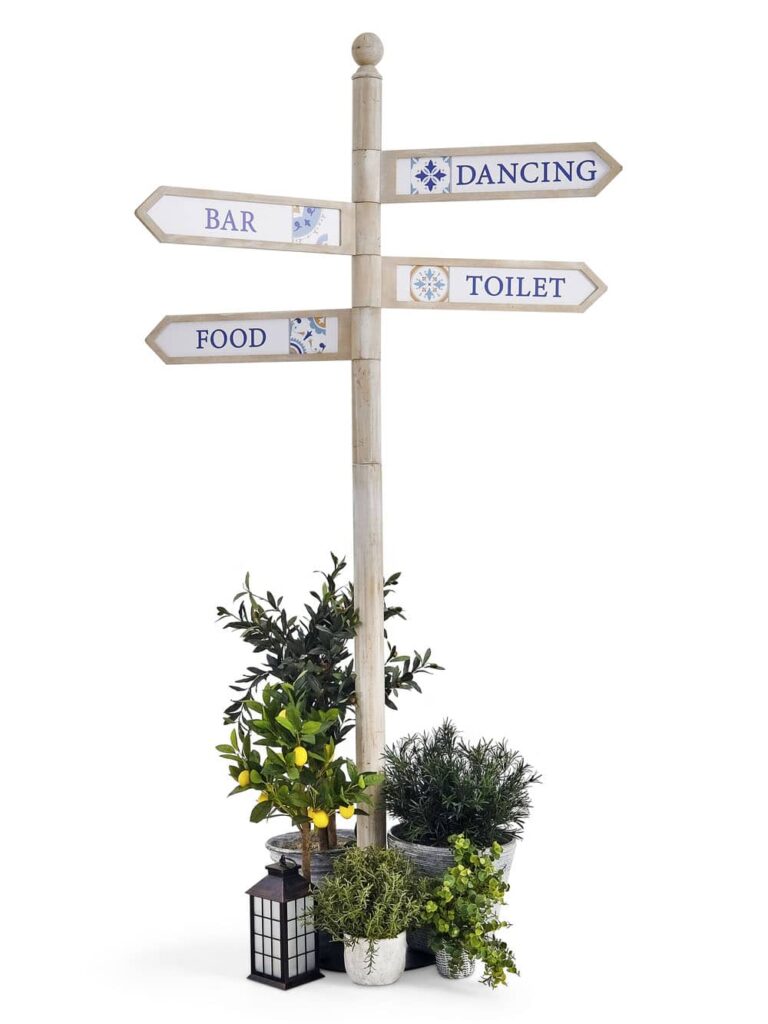 Mediterranean Multi-Directional Sign with Styling | EPH Creative ...