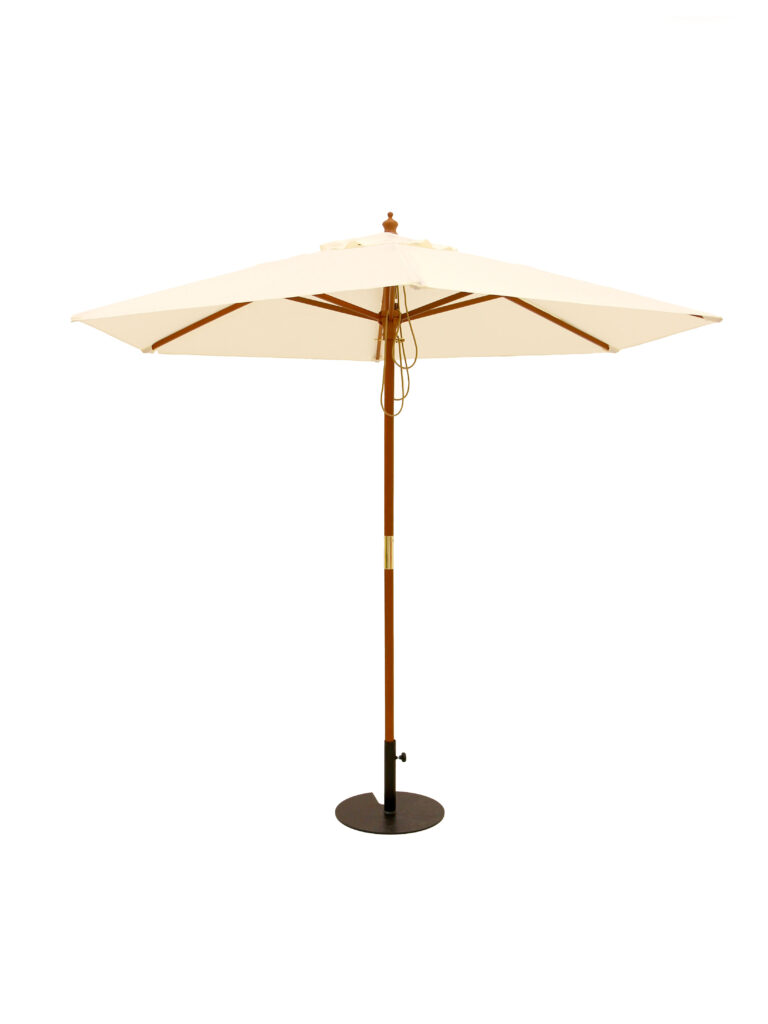 Hexagonal Parasol (Natural) | EPH Creative - Event Prop Hire