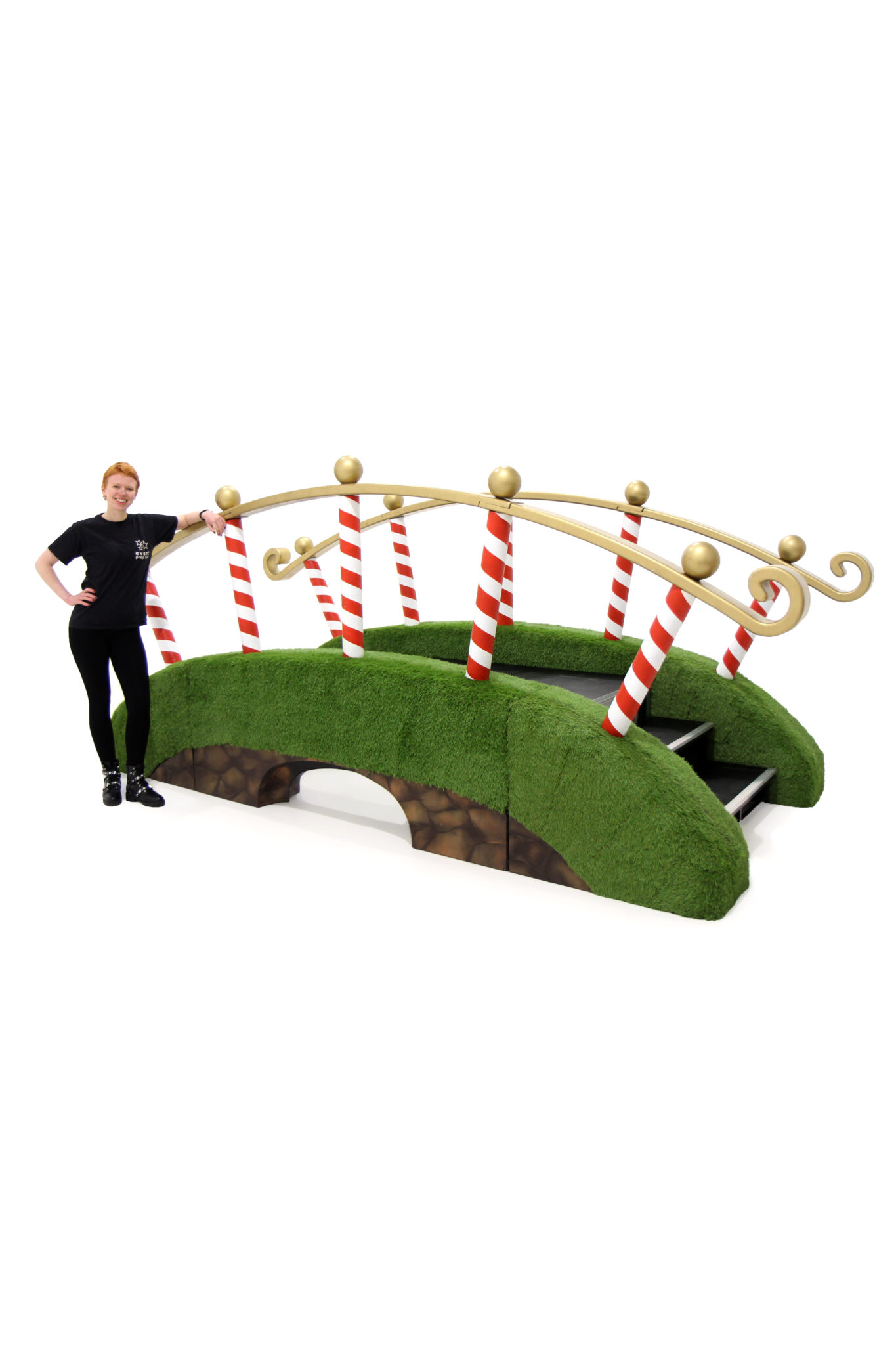 Candy Cane Bridge (with Steps) | EPH Creative - Event Prop Hire