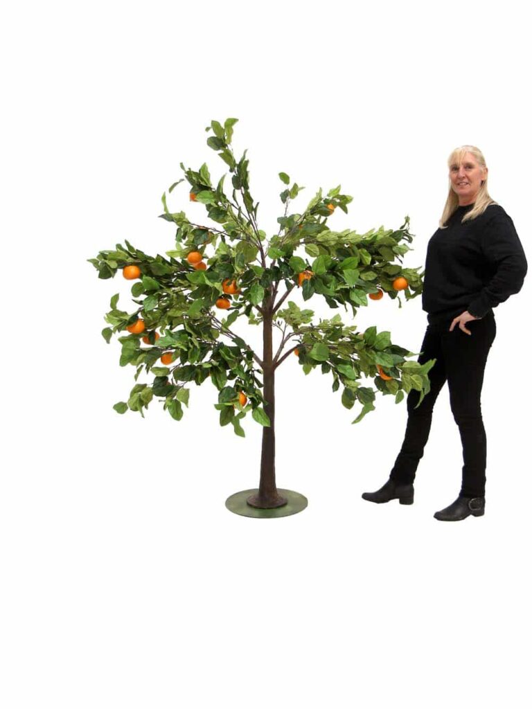 Table Top Tree (1.8m) - Orange | EPH Creative - Event Prop Hire