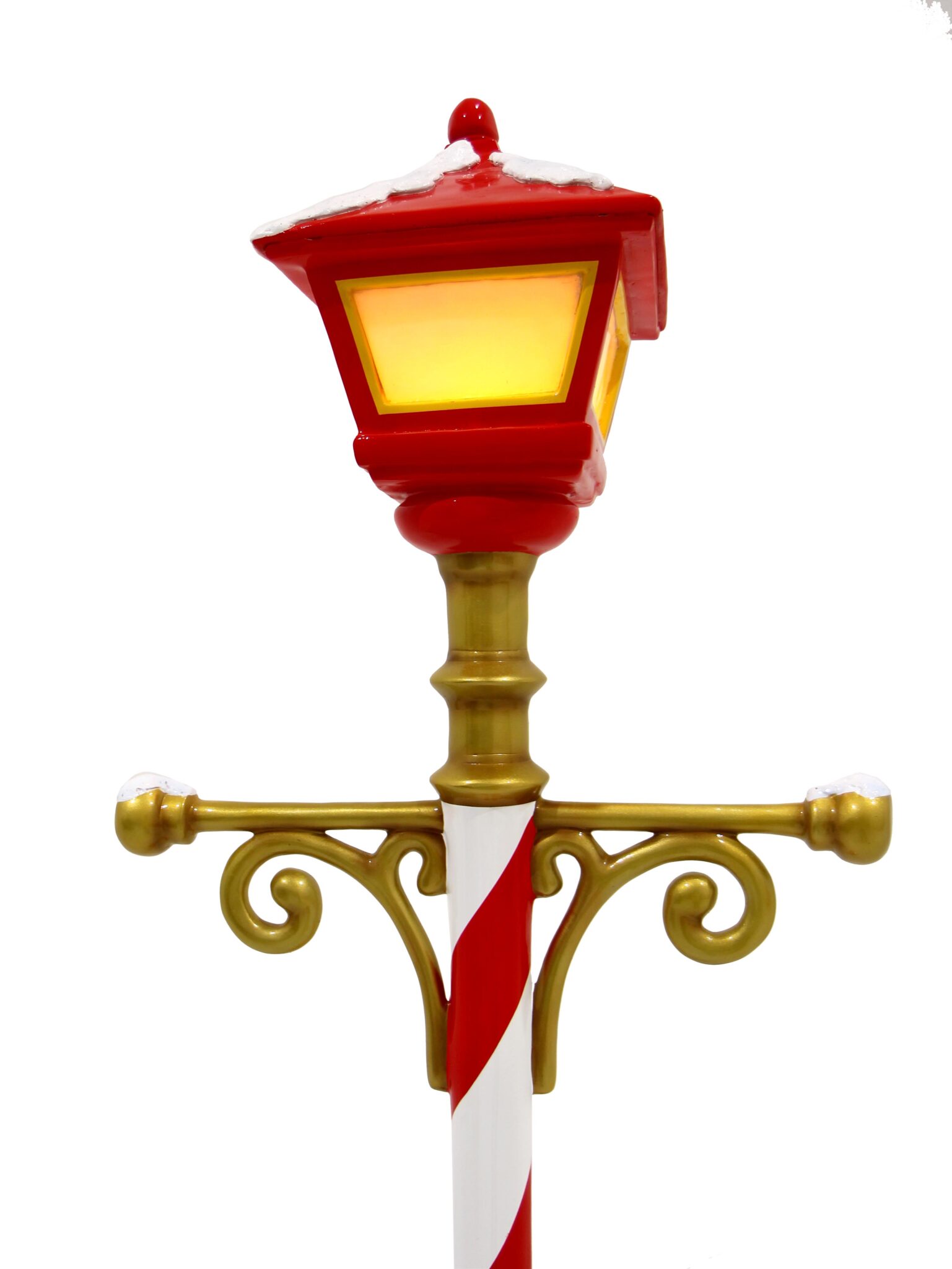 Christmas Lamp post Red/White Stripe | EPH Creative - Event Prop Hire