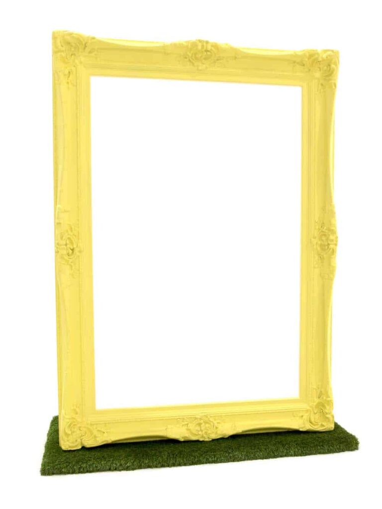 Giant Yellow Frame | EPH Creative - Event Prop Hire