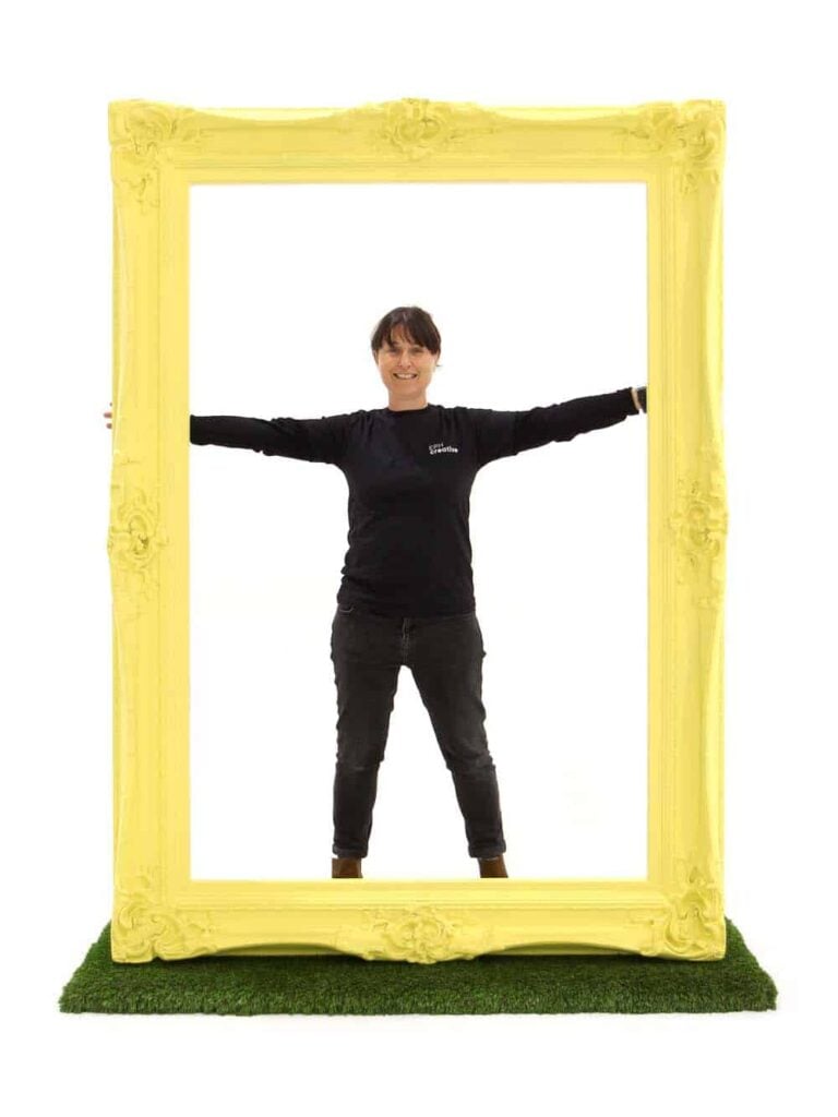 Giant Yellow Frame | EPH Creative - Event Prop Hire