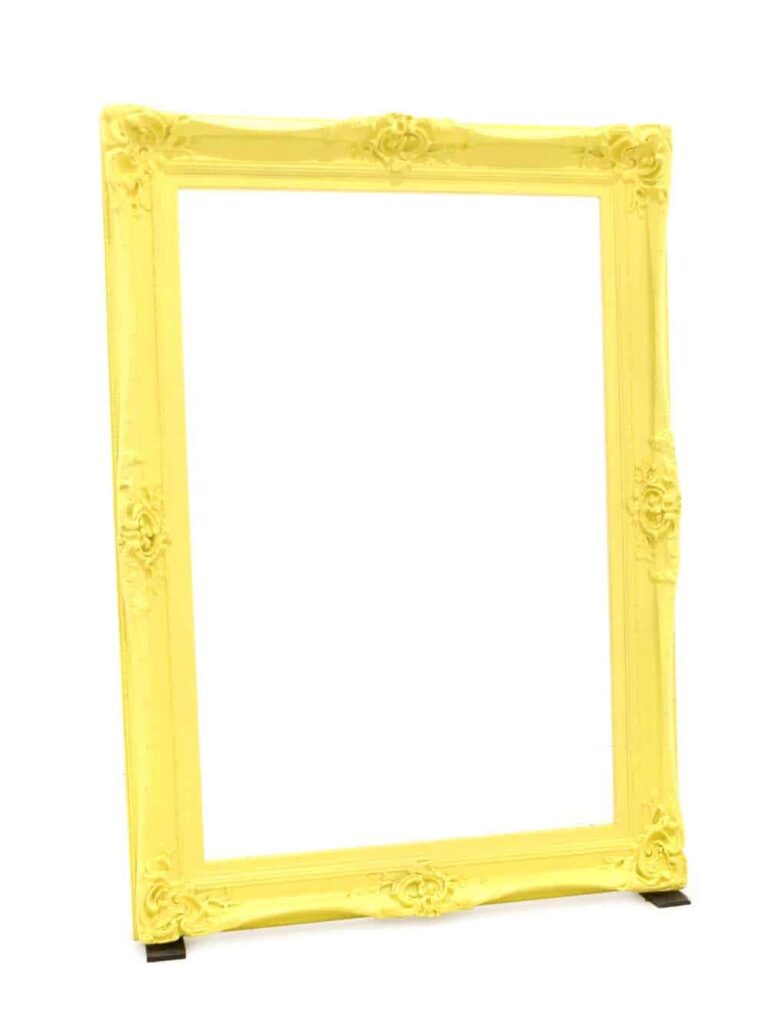 Giant Yellow Frame | EPH Creative - Event Prop Hire