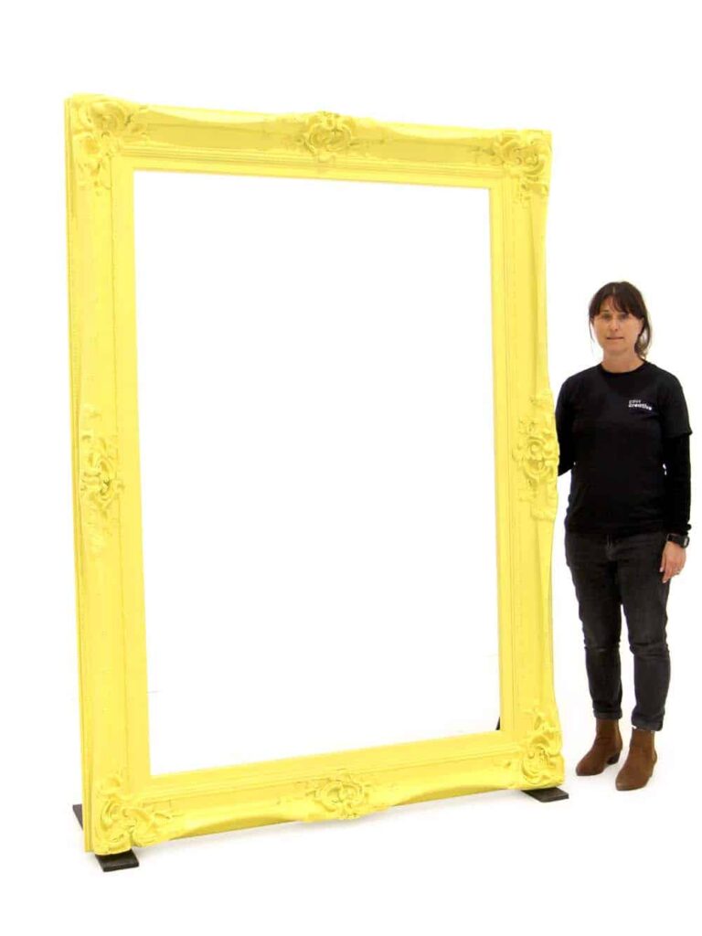 Giant Yellow Frame | EPH Creative - Event Prop Hire