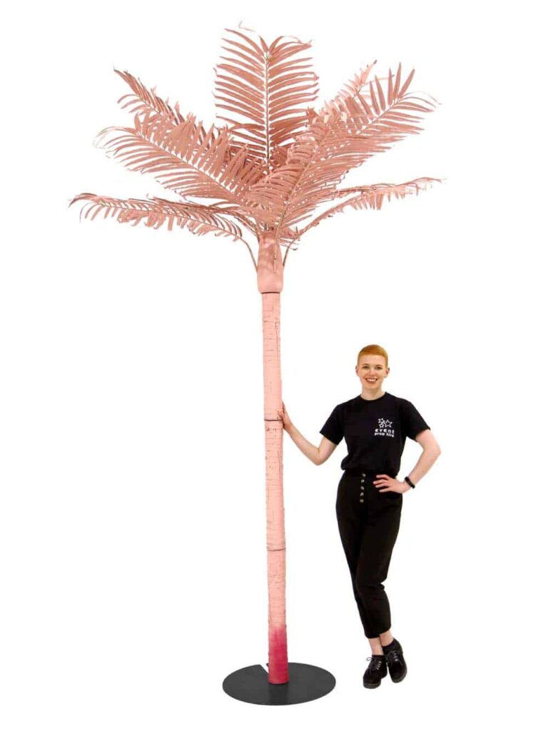 Tall Palm Tree PINK (3.2m) | EPH Creative - Event Prop Hire