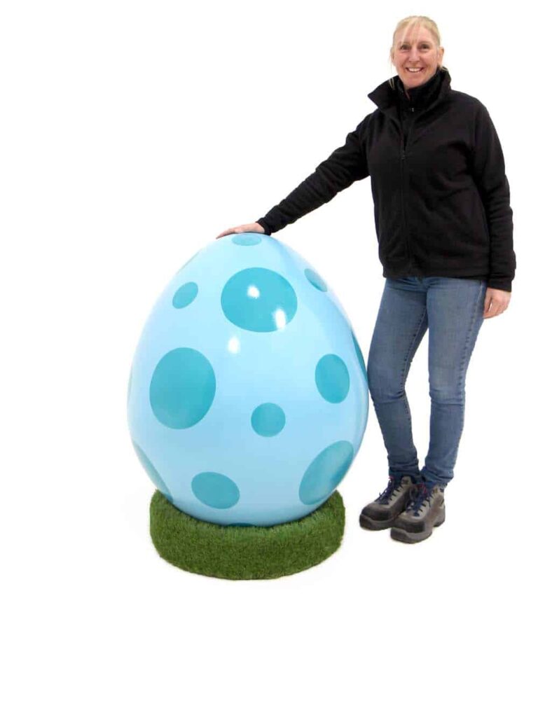 Giant Egg - Blue with Green Spots | EPH Creative - Event Prop Hire