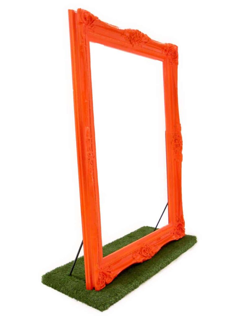 Giant Neon Orange Frame | EPH Creative - Event Prop Hire