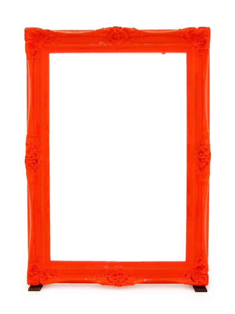 Giant Neon Orange Frame | EPH Creative - Event Prop Hire